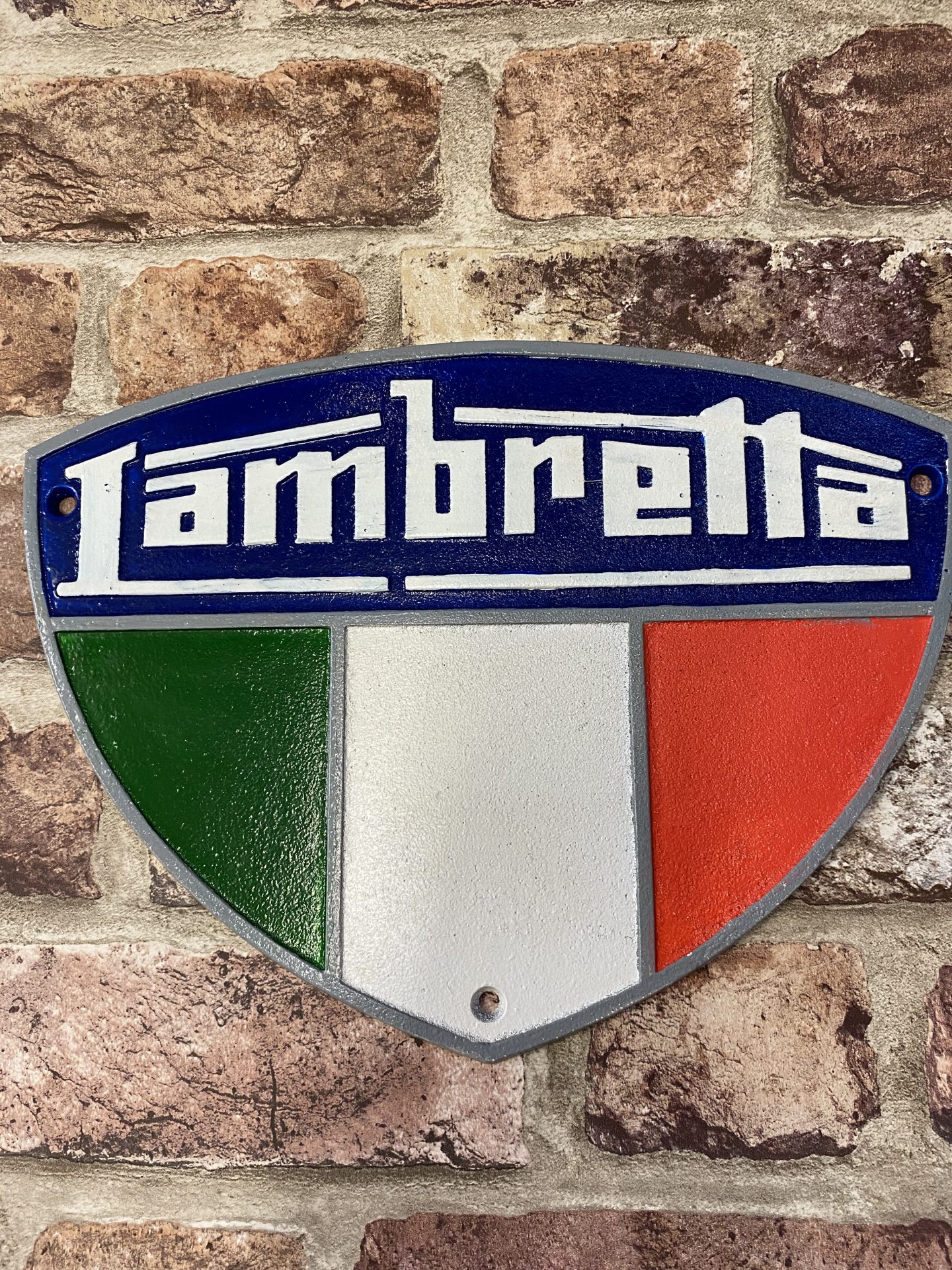 Cast Iron Lambretta Wall Plaque – Then, quirky and retro gifts and ...