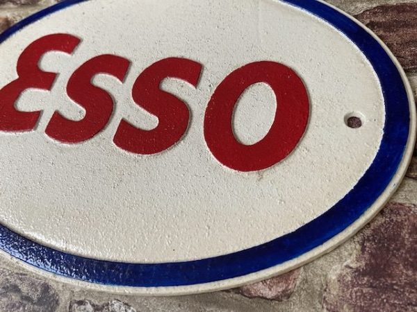 Cast Iron Esso Garage Wall Sign/Plaque Large – Then, quirky and retro ...