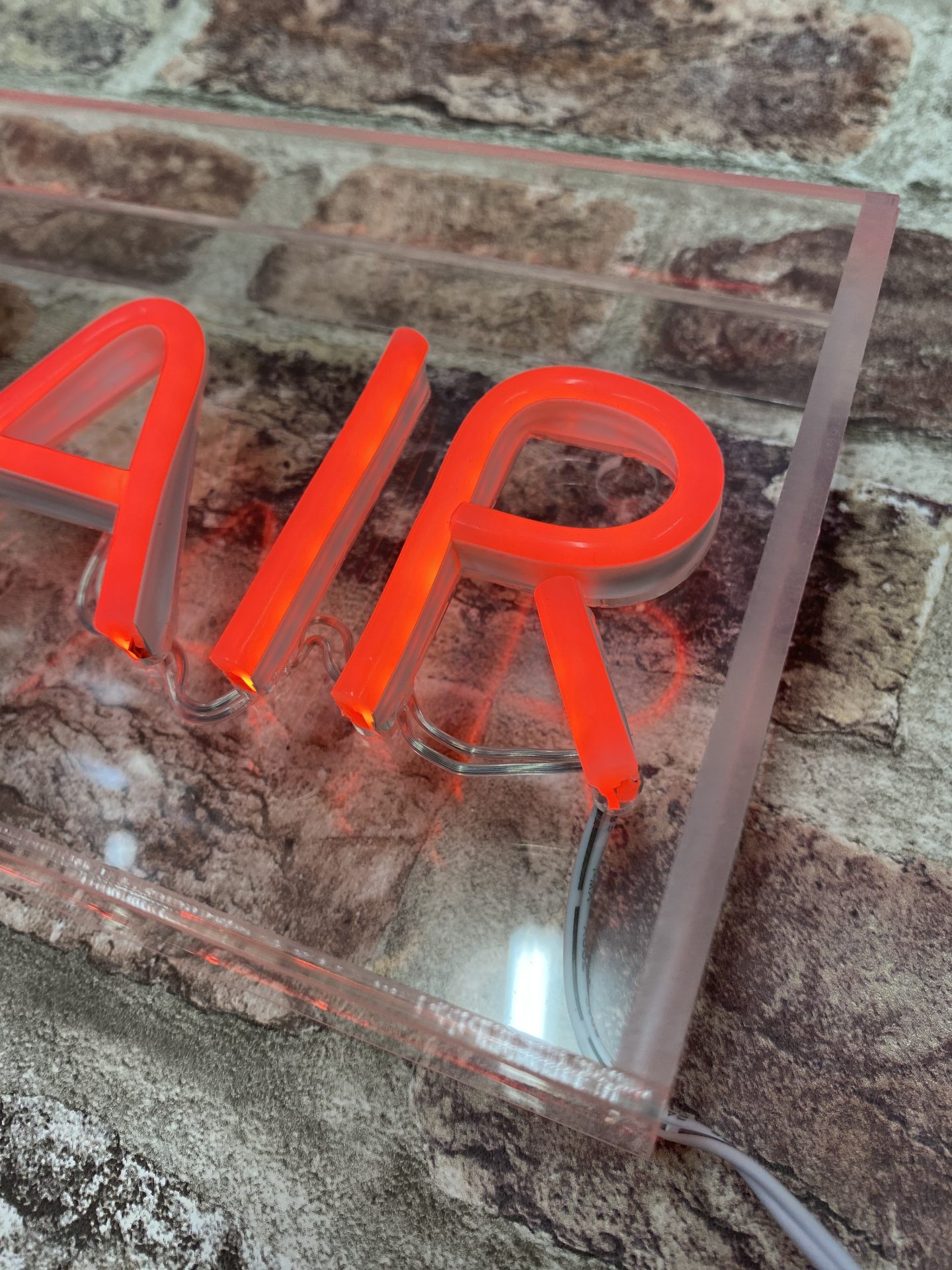 Led Neon Acrylic Box Sign On Air – Then, quirky and retro gifts and ...