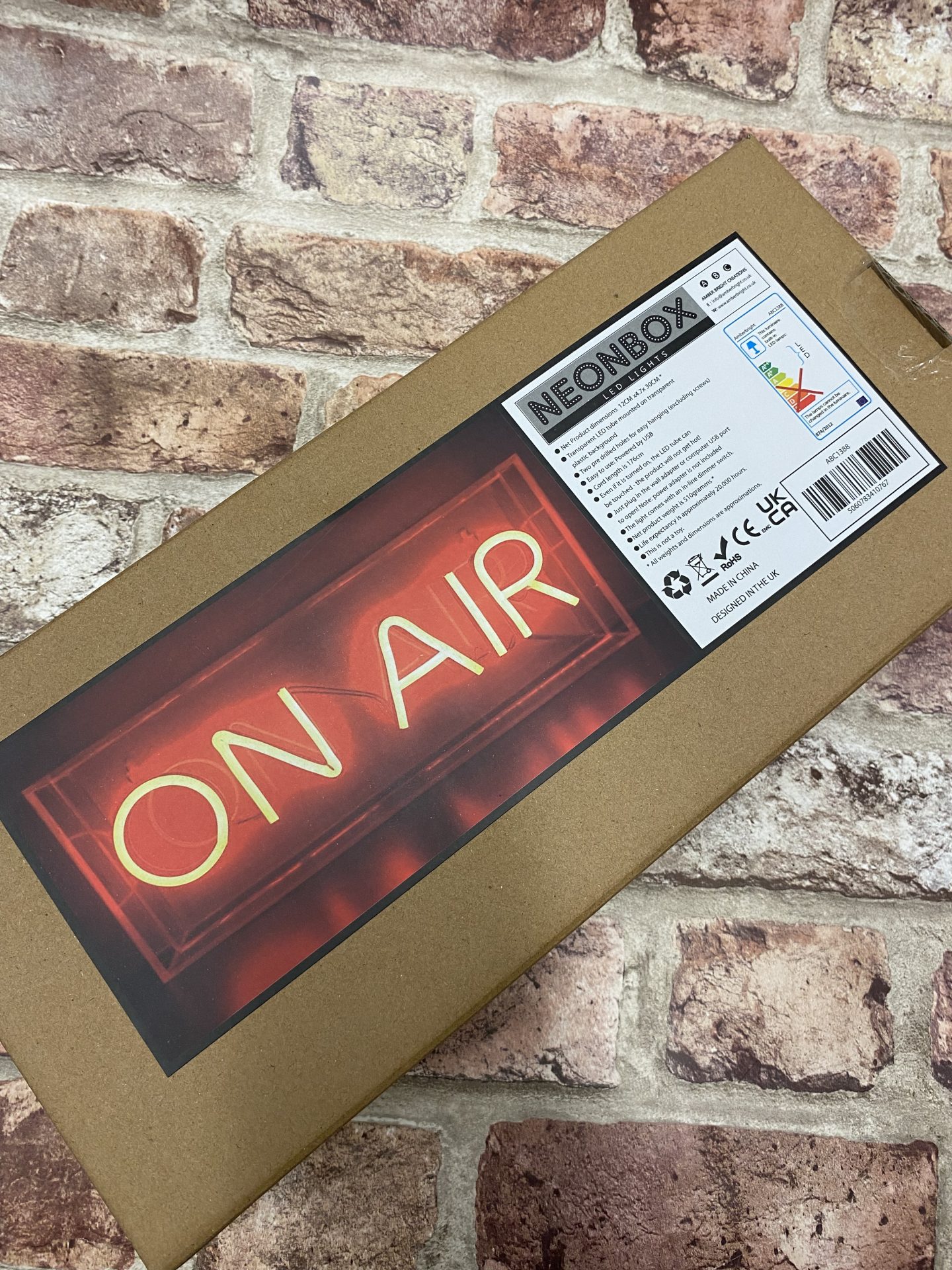 Led Neon Acrylic Box Sign On Air – Then, quirky and retro gifts and ...