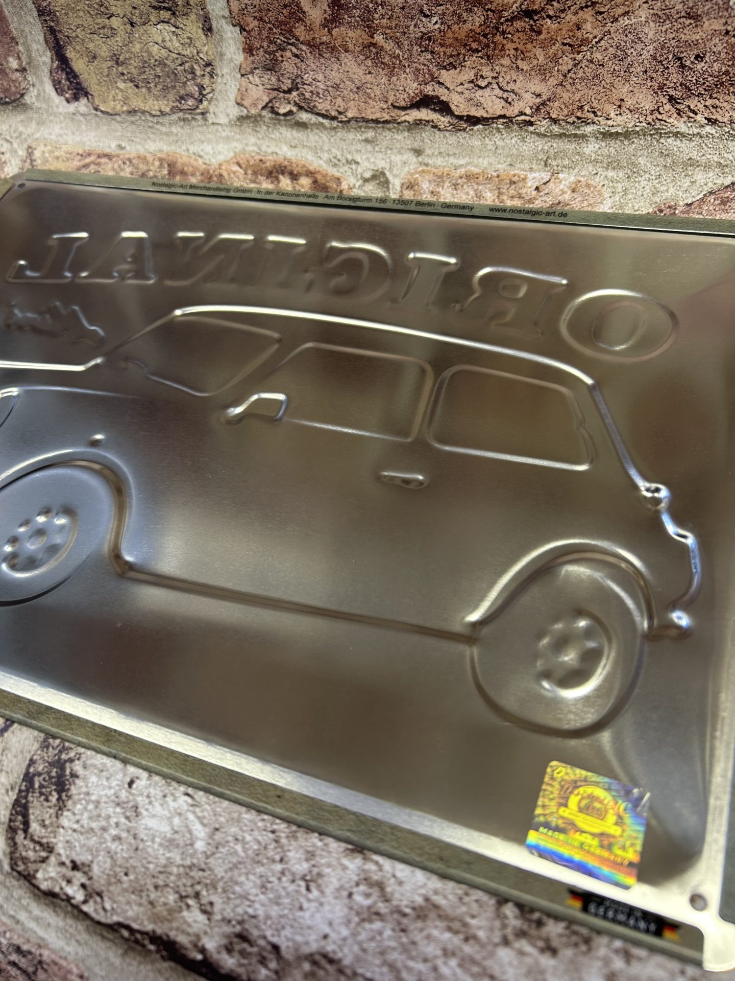 Metal Sign Embossed, Original Mini – Then, quirky and retro gifts and ...