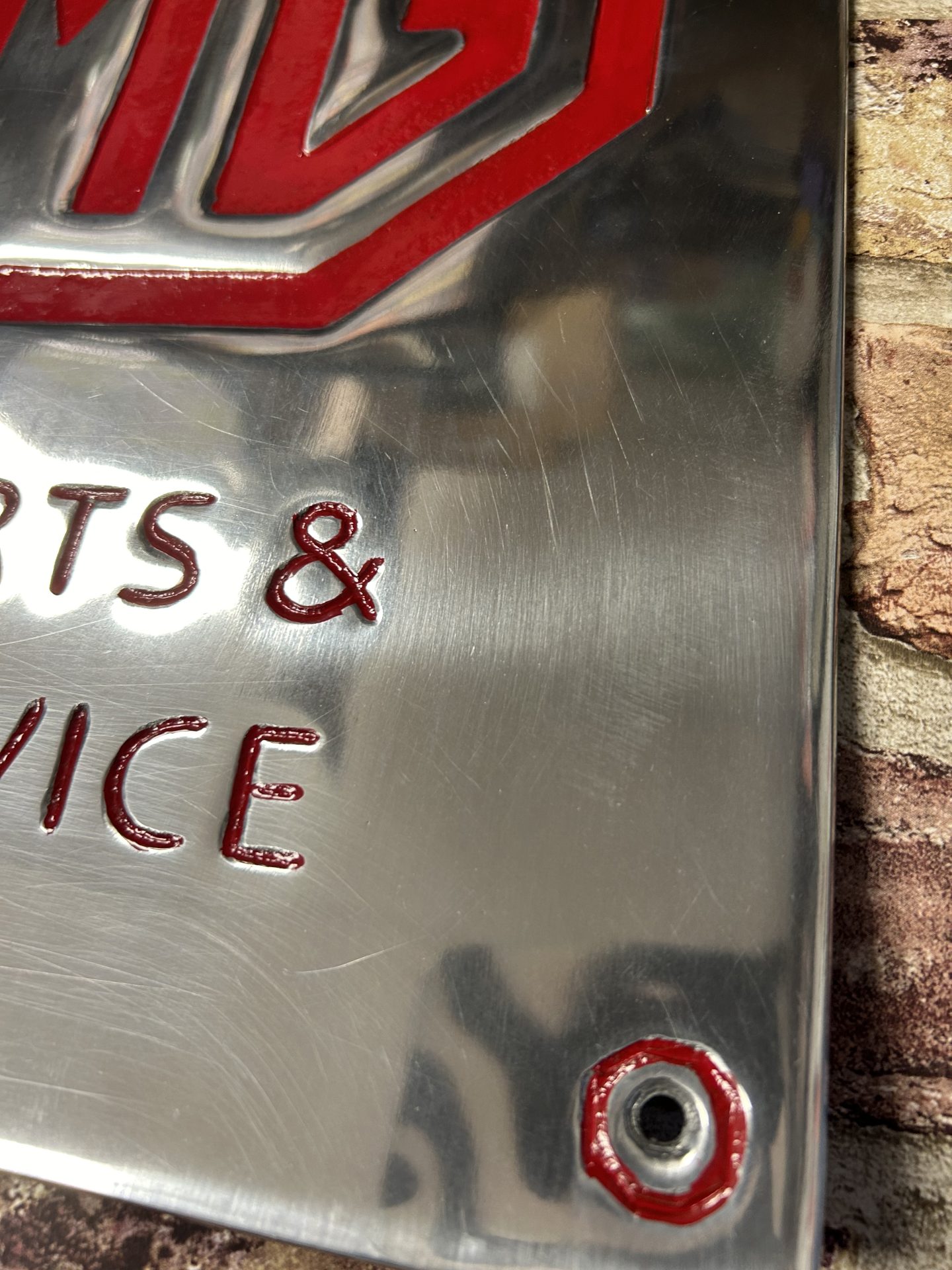 MG Parts & Service Polished Aluminium Wall Plaque / Sign – Then, quirky ...