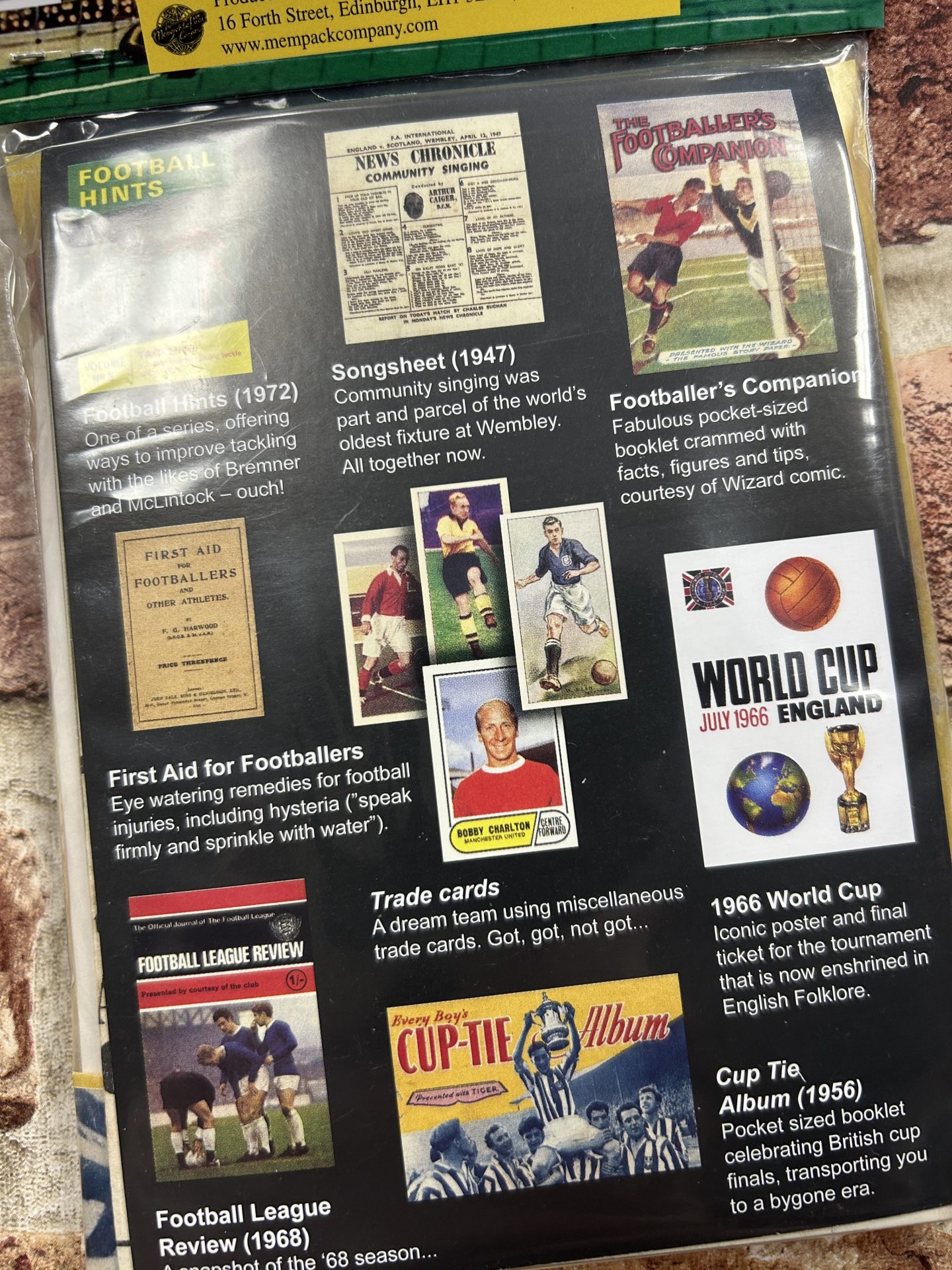 Memorabilia Replica Pack – Football Nostalgia – Then, quirky and retro ...