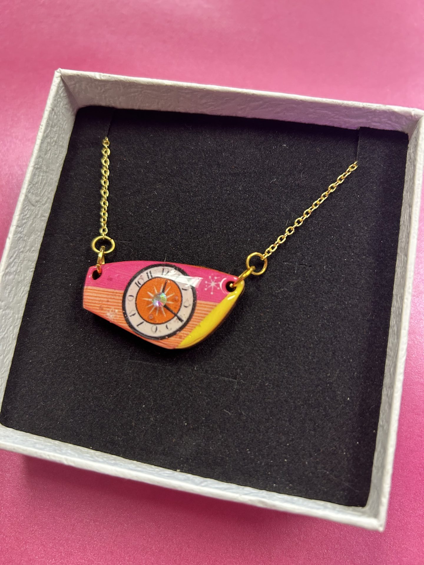 Retro Clock Necklace – Then, quirky and retro gifts and accessories in ...