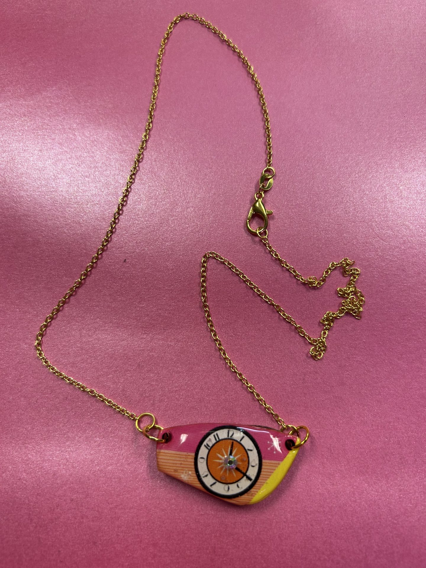 Retro Clock Necklace – Then, quirky and retro gifts and accessories in ...