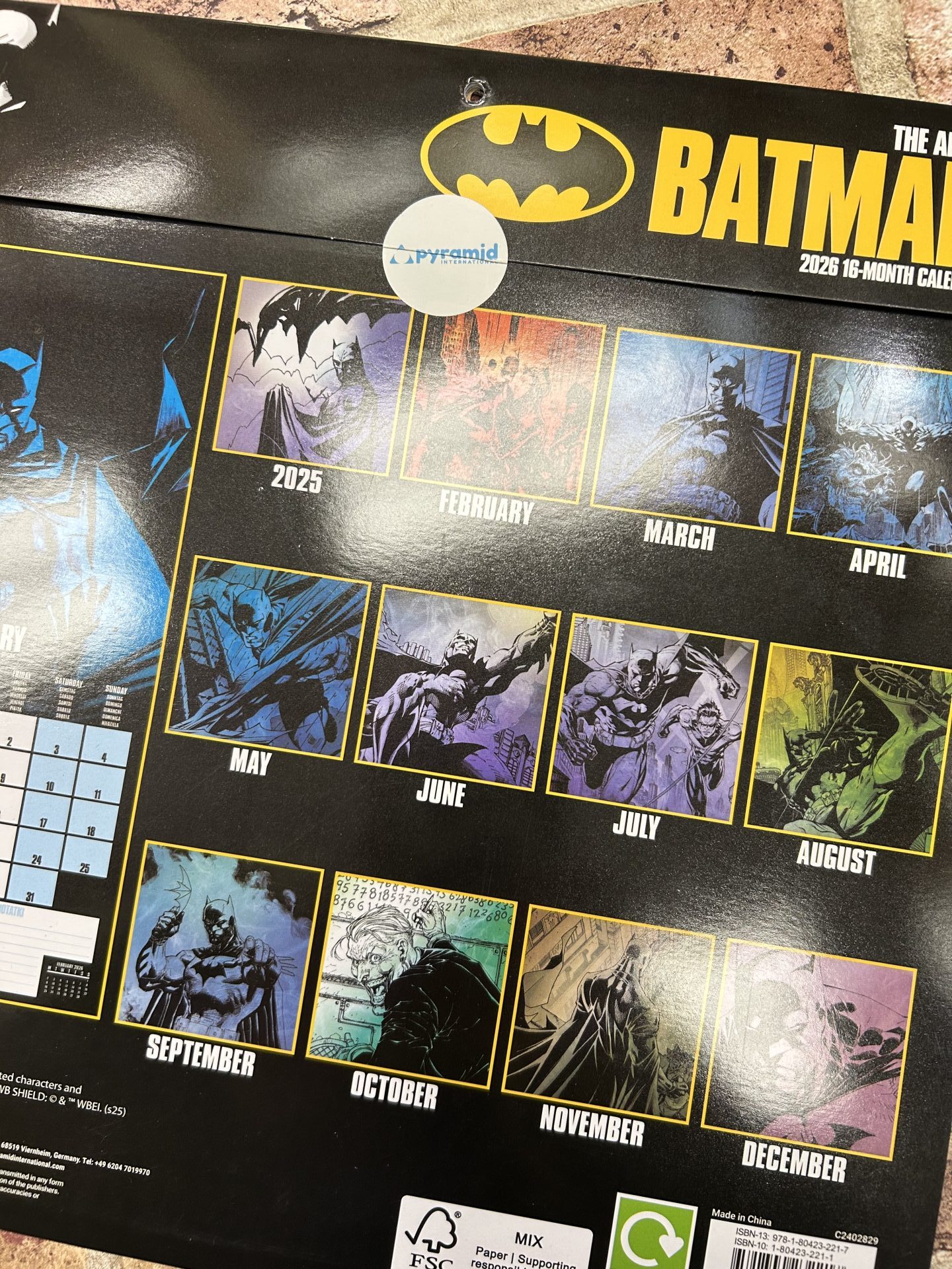 The Art of Batman 2026 Calendar – Then, quirky and retro gifts and ...